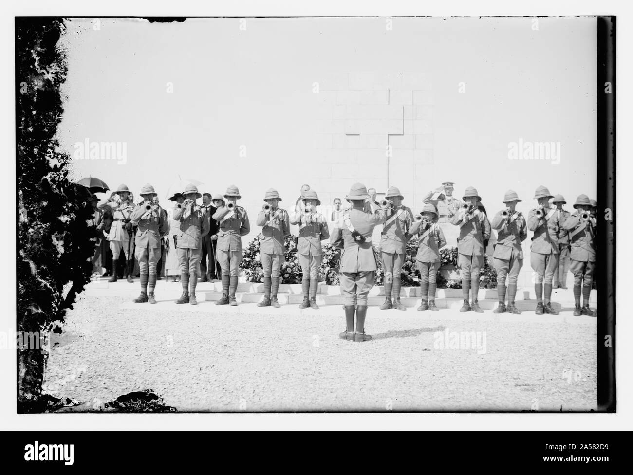 War cemetery consecration, Gaza-Belah, April 28, 1925 Stock Photo - Alamy