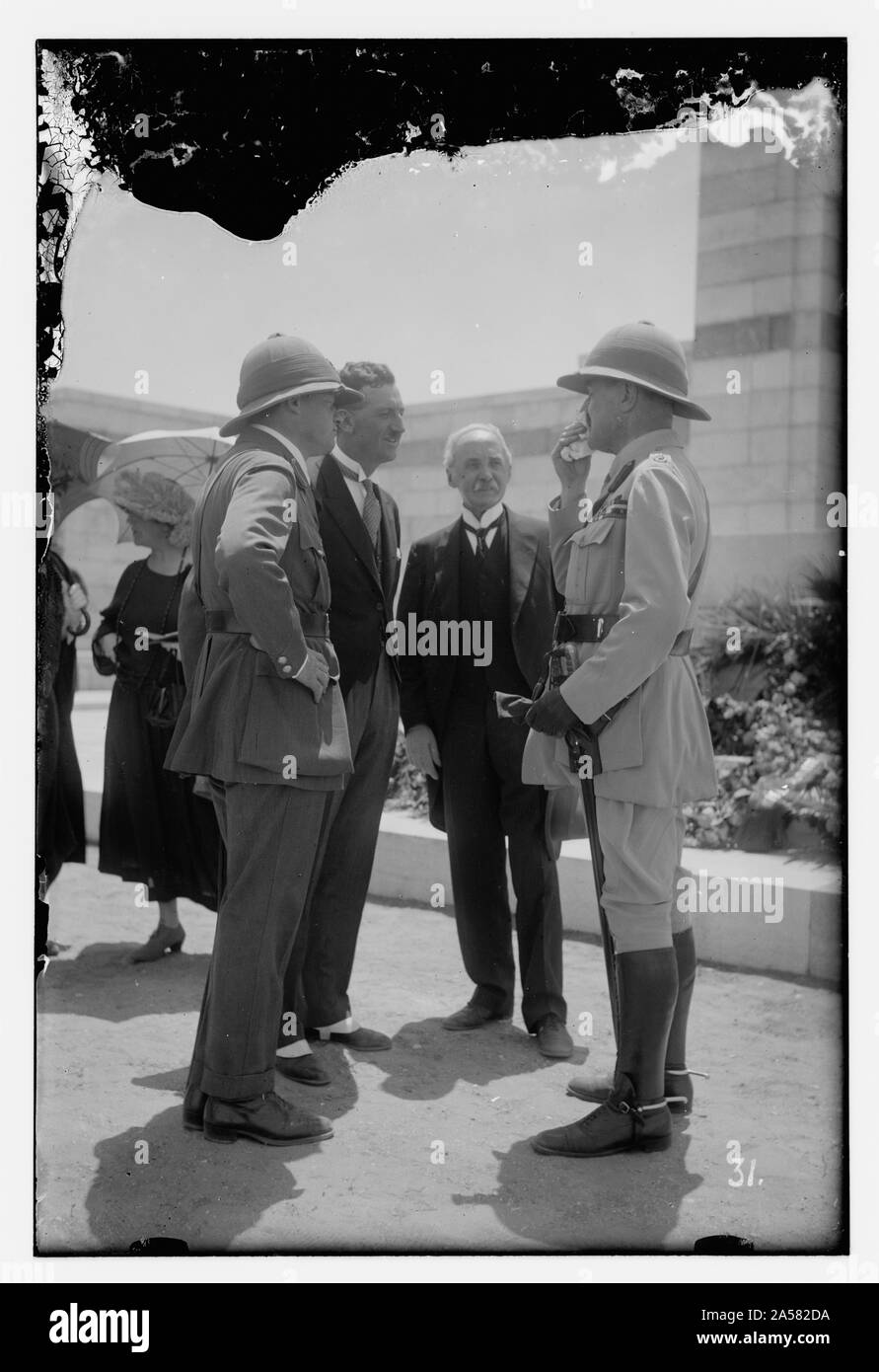 War cemetery consecration, Gaza-Belah, April 25, 1925 Stock Photo - Alamy