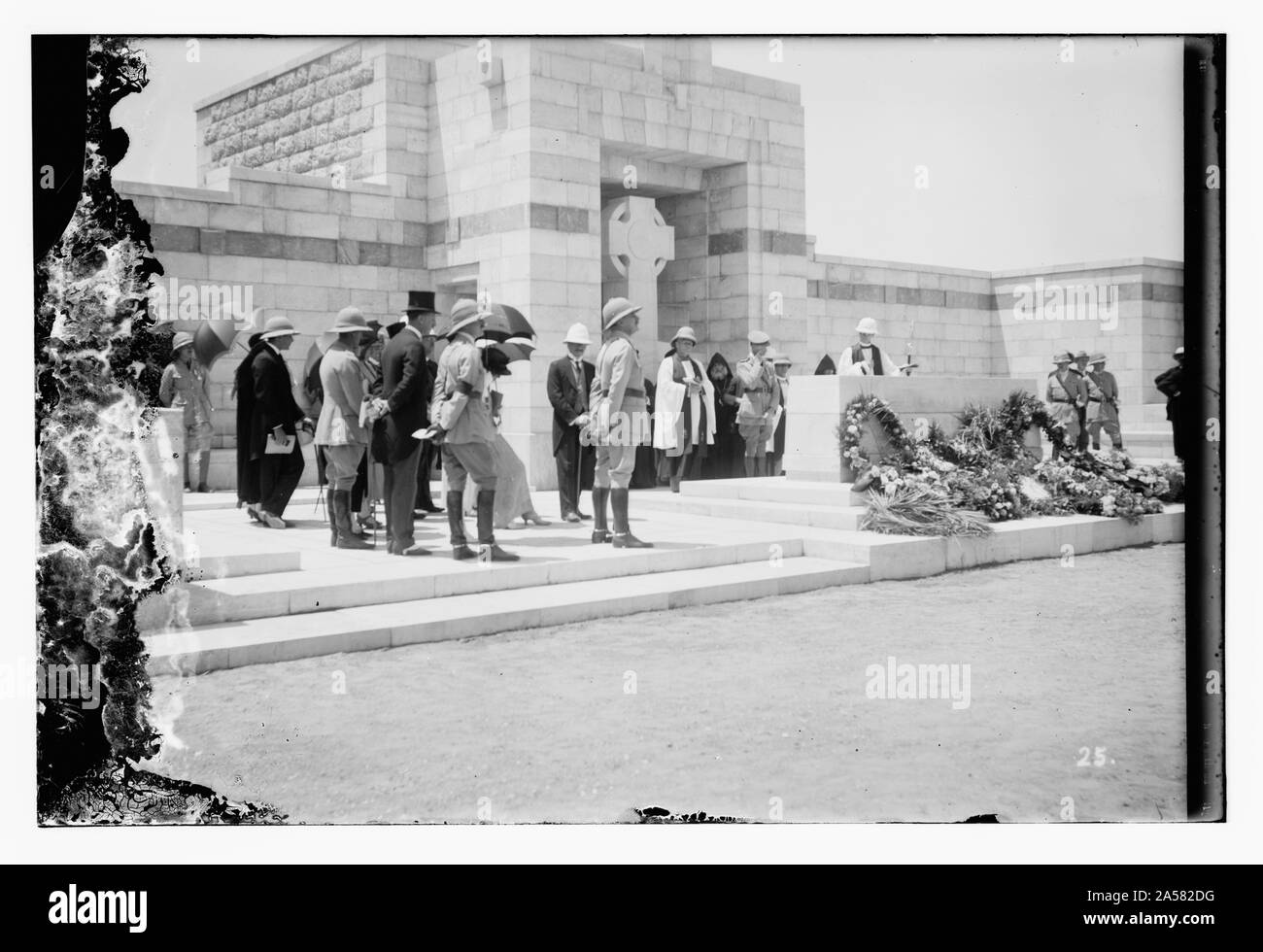 War cemetery consecration, Gaza-Belah, April 25, 1925 Stock Photo - Alamy