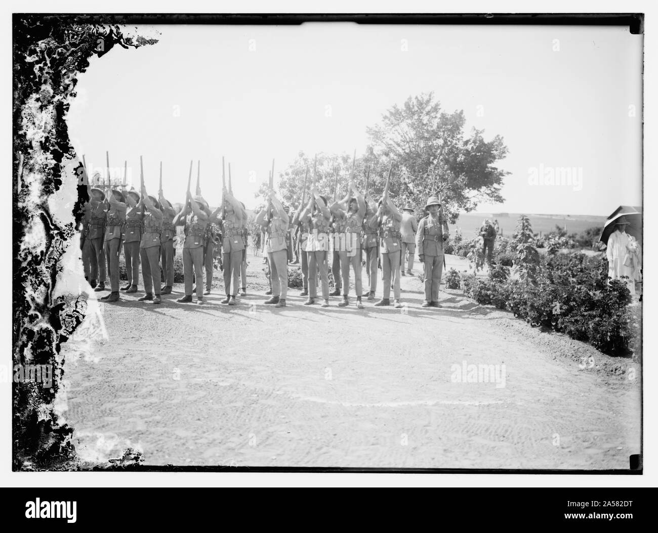 War cemetery consecration, Gaza-Belah, April 28, 1925 Stock Photo - Alamy