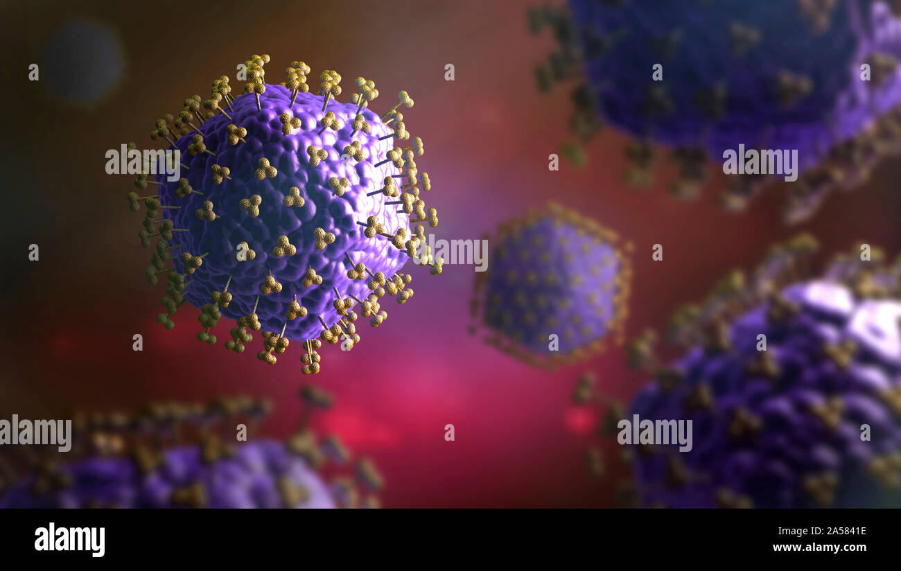 Virus particles, illustration Stock Photo - Alamy