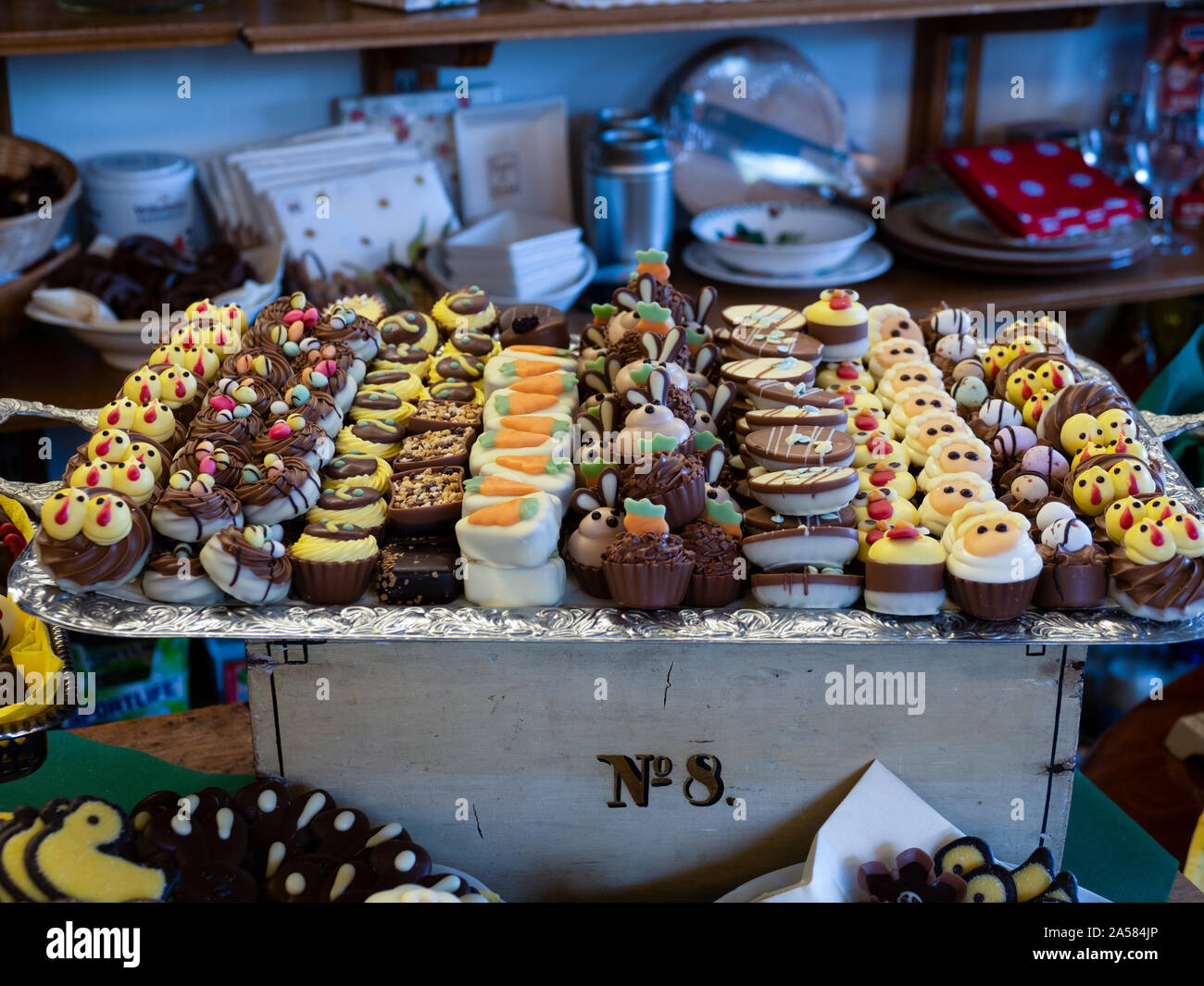 Pastries made for Easter in shop, Broek in Waterland, North Holland ...