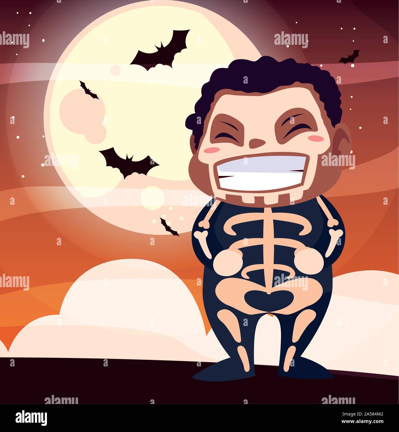 costumed child design, Halloween holiday horror scary celebration ...