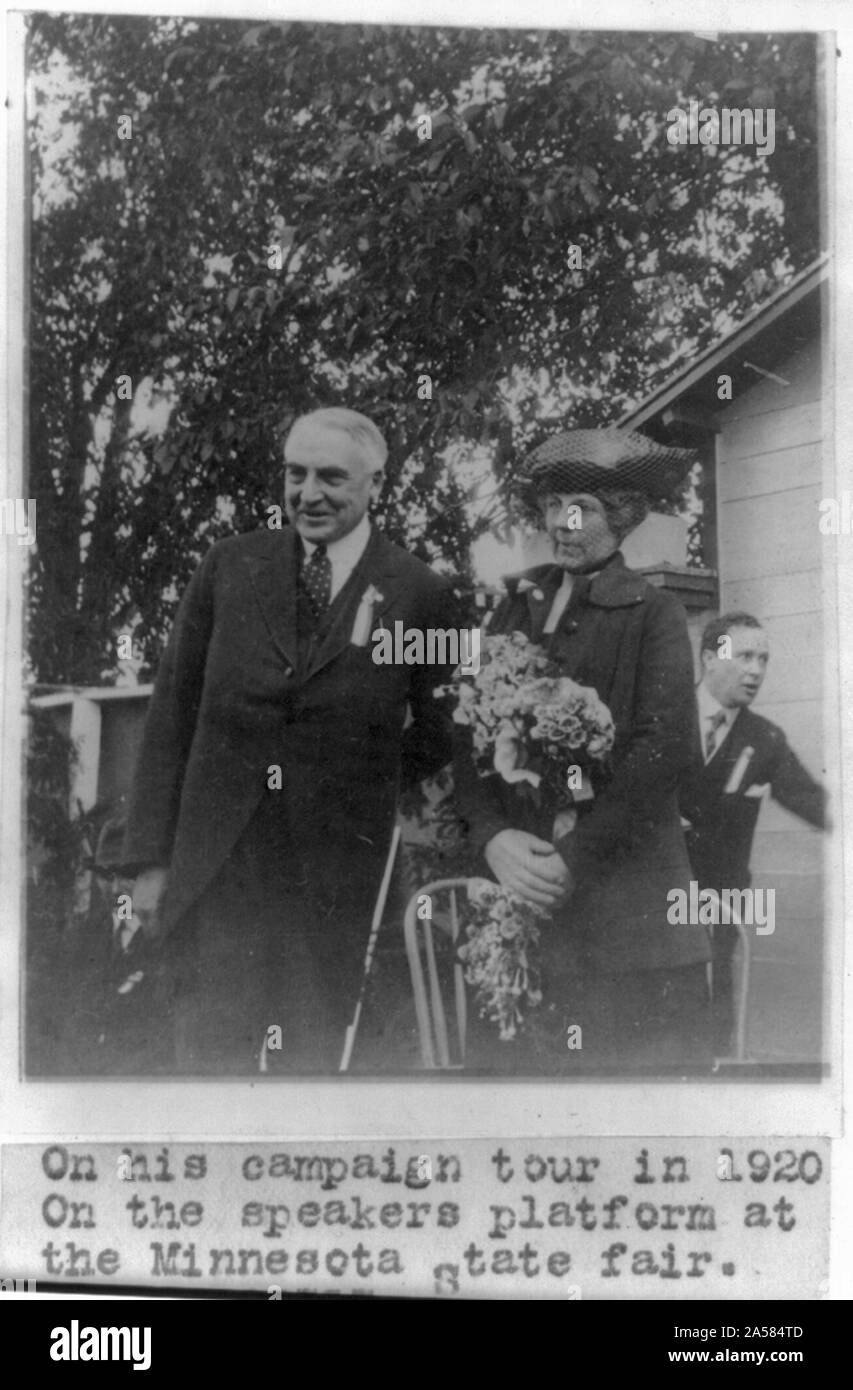 Warren Gamaliel Harding Stock Photo - Alamy