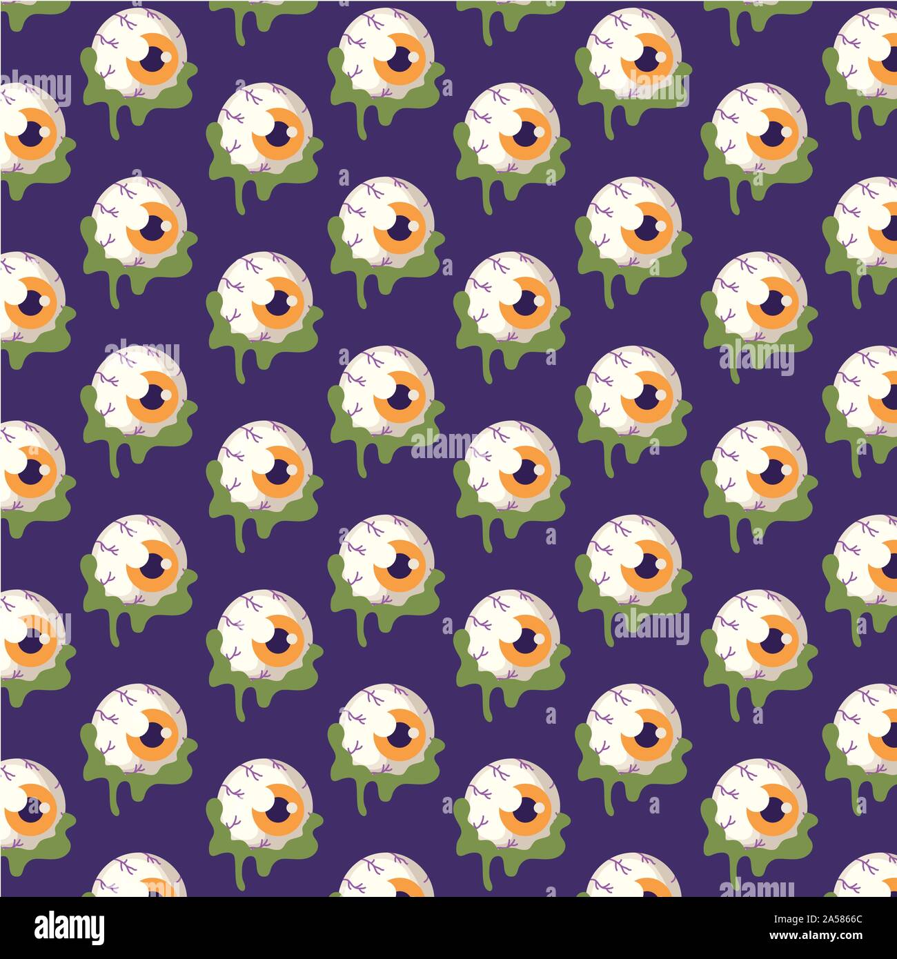 pattern of eyes scary halloween vector illustration design Stock Vector ...