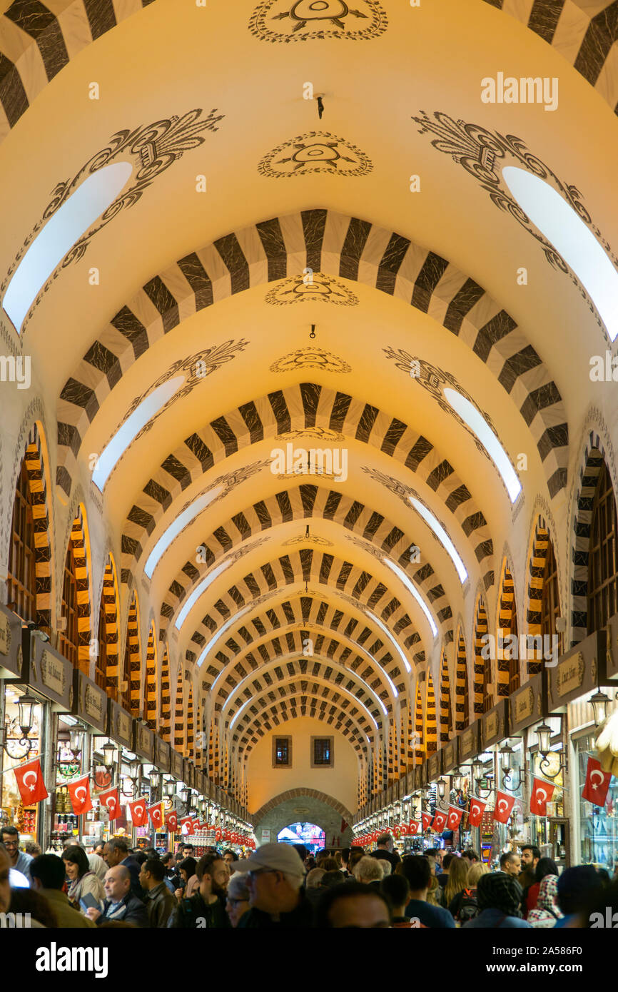 Editorial - Roof of spice bazaar, in Istanbul, Turkey. Also known as ...