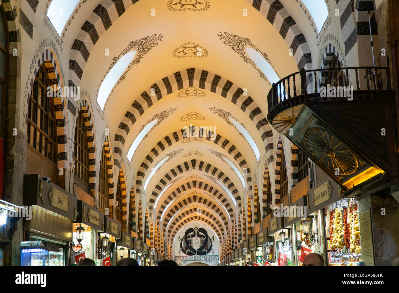 Editorial - Roof of spice bazaar, in Istanbul, Turkey. Also known as ...