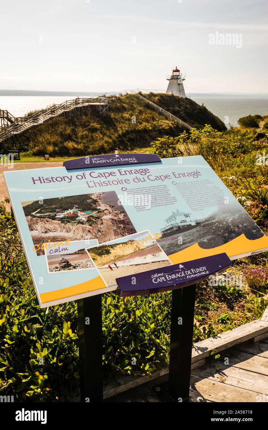 Cape Enrage Lighthouse Waterside, New Brunswick, CA Stock Photo - Alamy