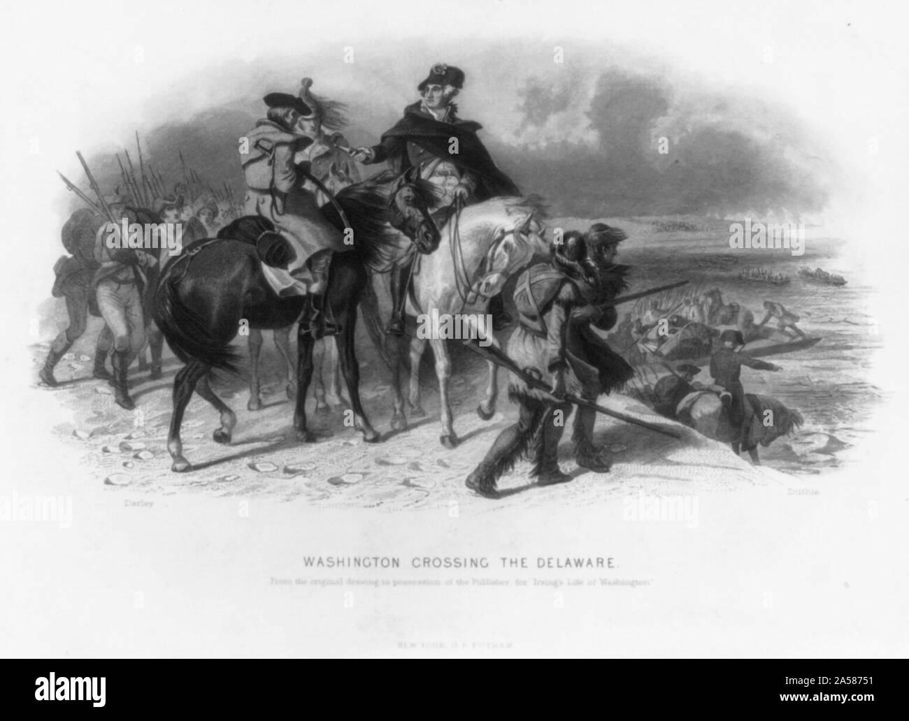 Washington Crossing the Delaware Stock Photo - Alamy