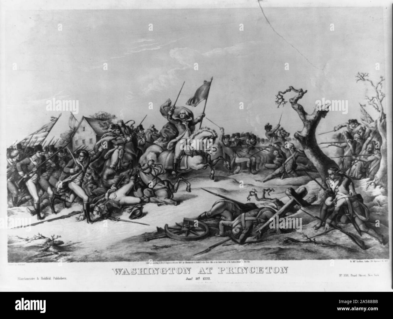 George washington battle of princeton hi-res stock photography and ...