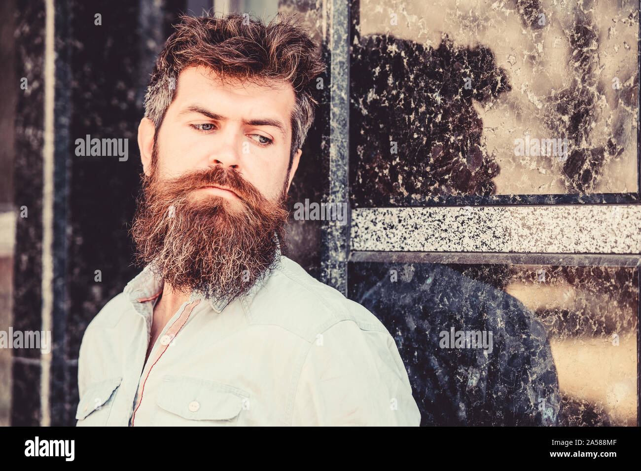 Masculinity and manliness. Confident posture of handsome man. Guy ...