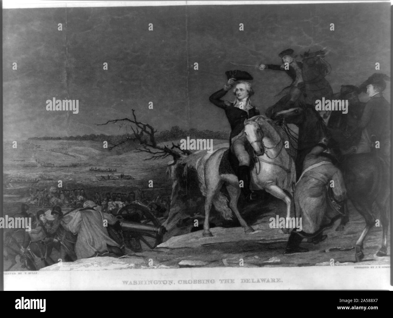 General george washington crossing the delaware hi-res stock ...