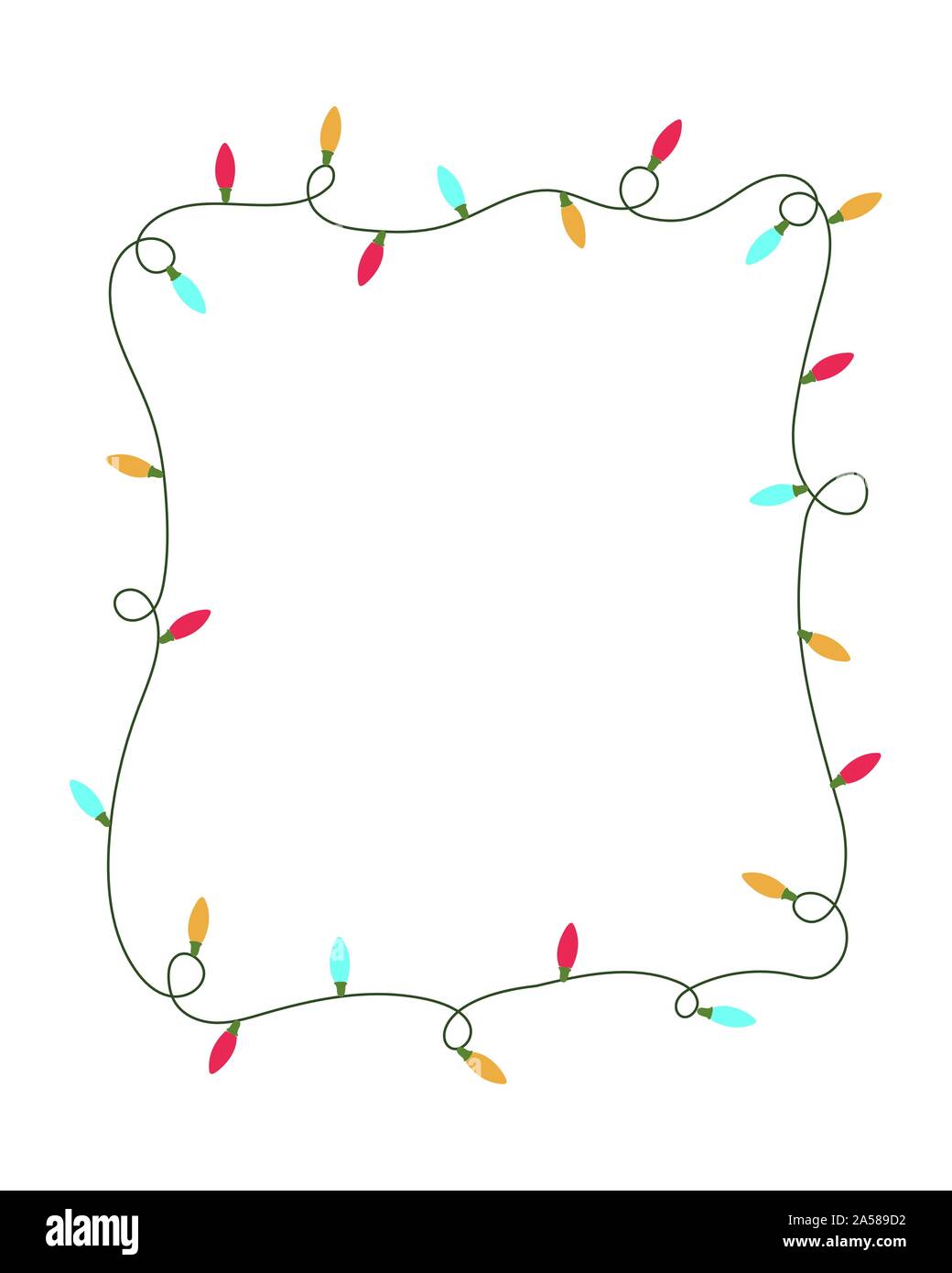 Christmas led lights string Cut Out Stock Images & Pictures - Alamy