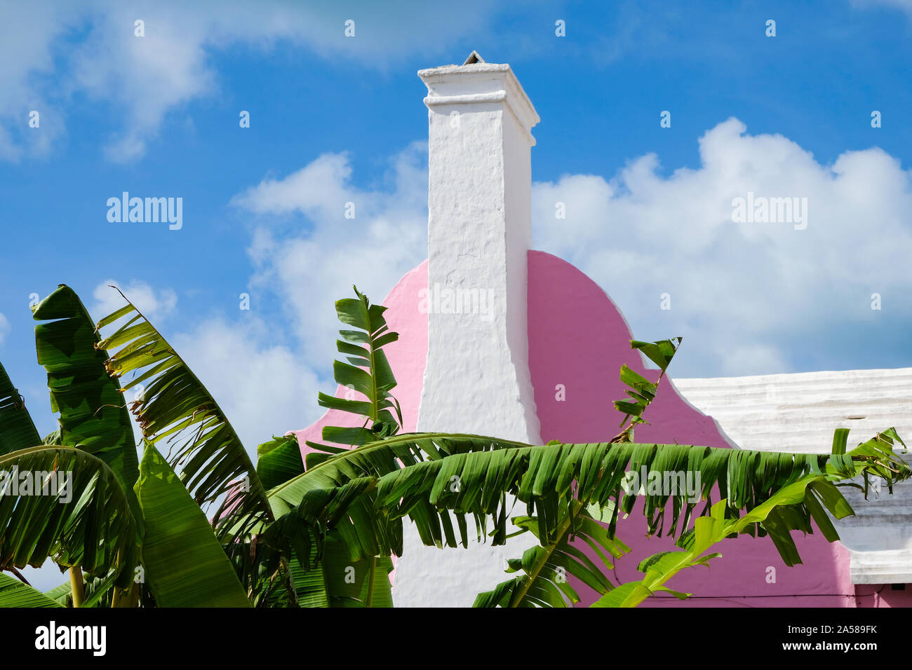 Pink and blue are favorite colors in Bermuda Stock Photo - Alamy