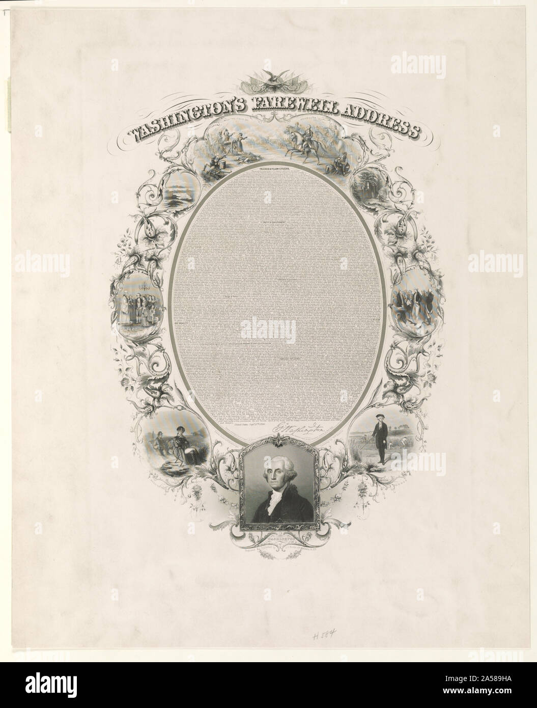 Washington's farewell address Stock Photo - Alamy