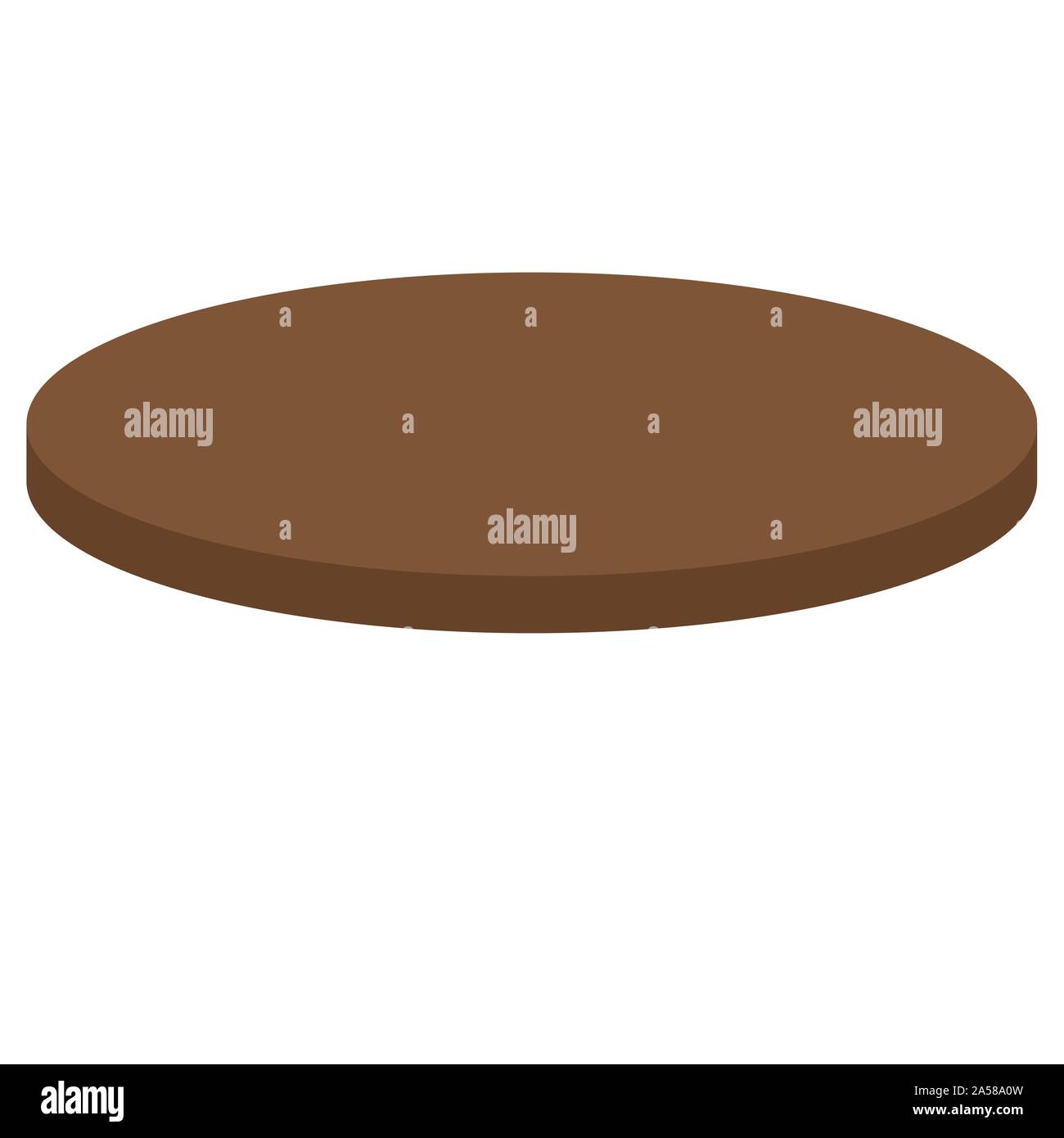 Isolated center table over a white background - Vector Stock Vector ...