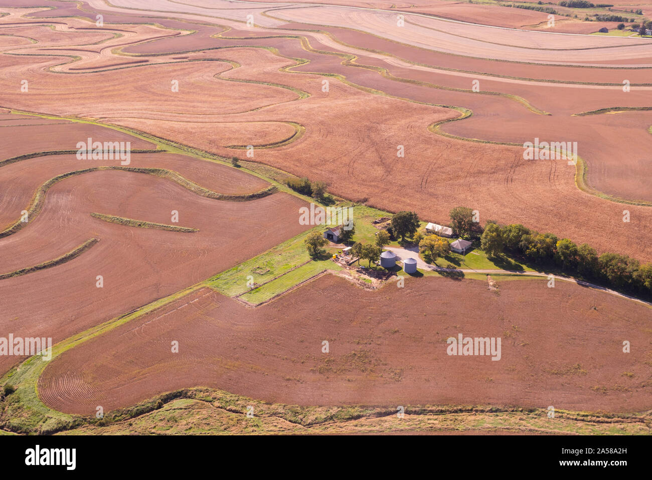 Midwest aerial farms hi-res stock photography and images - Alamy