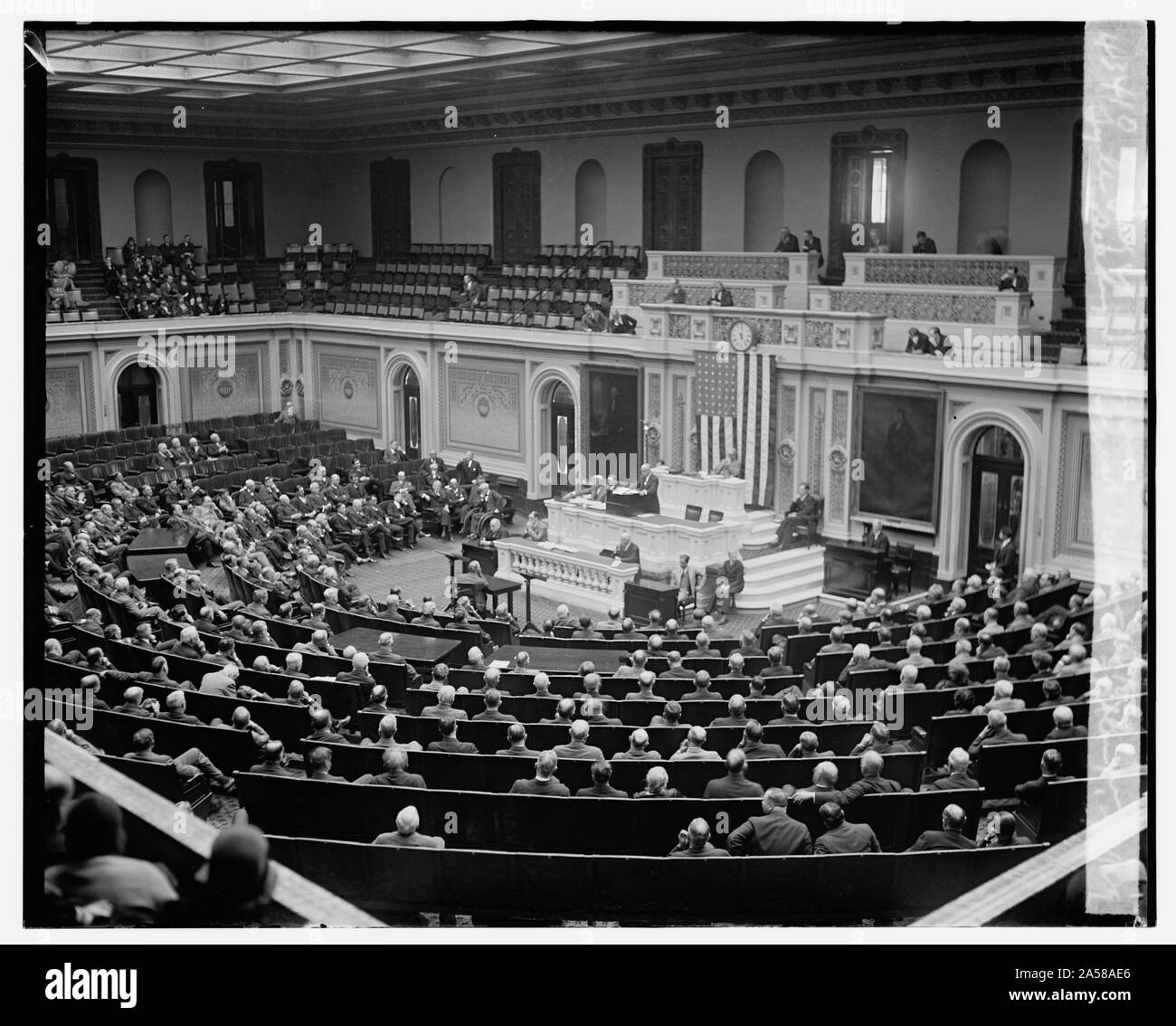 Tyler Page reading Hoover's first message to 71st Congress, 12/2/29 ...