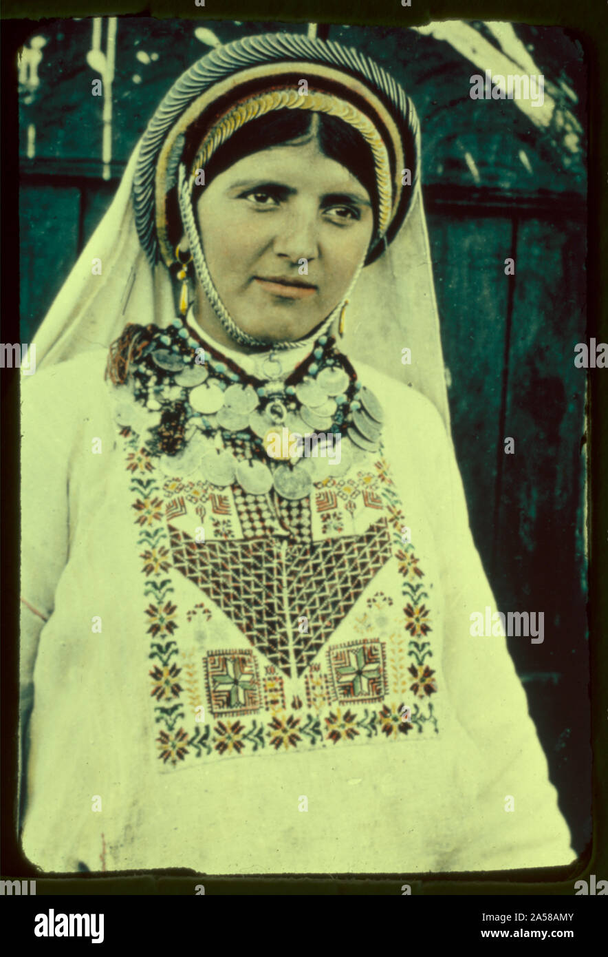 Types and character, etc. Ramallah woman in native costume Stock Photo ...