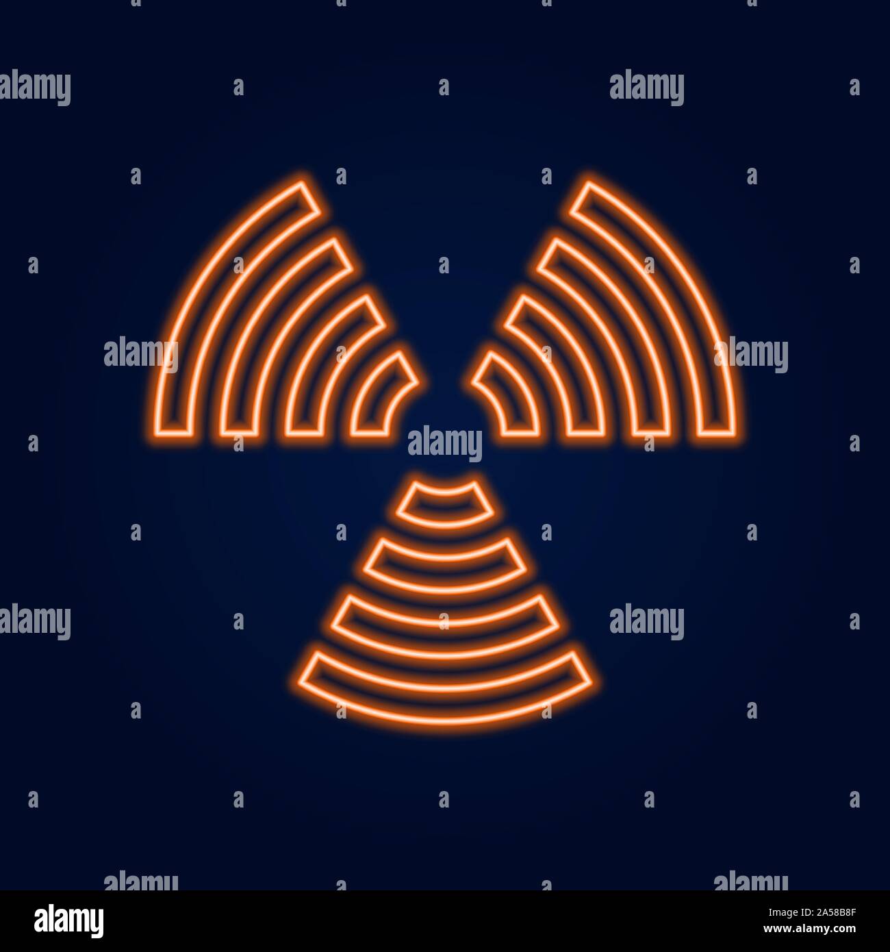 Radioactivity neon sign Stock Vector Images - Alamy