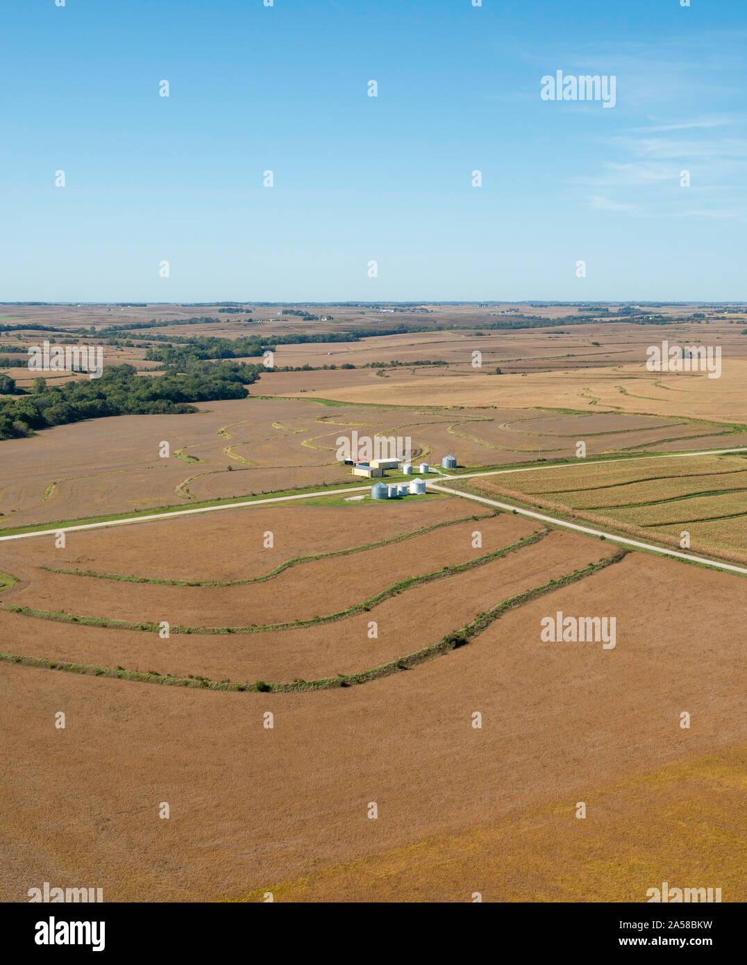 Midwest aerial farms hi-res stock photography and images - Alamy