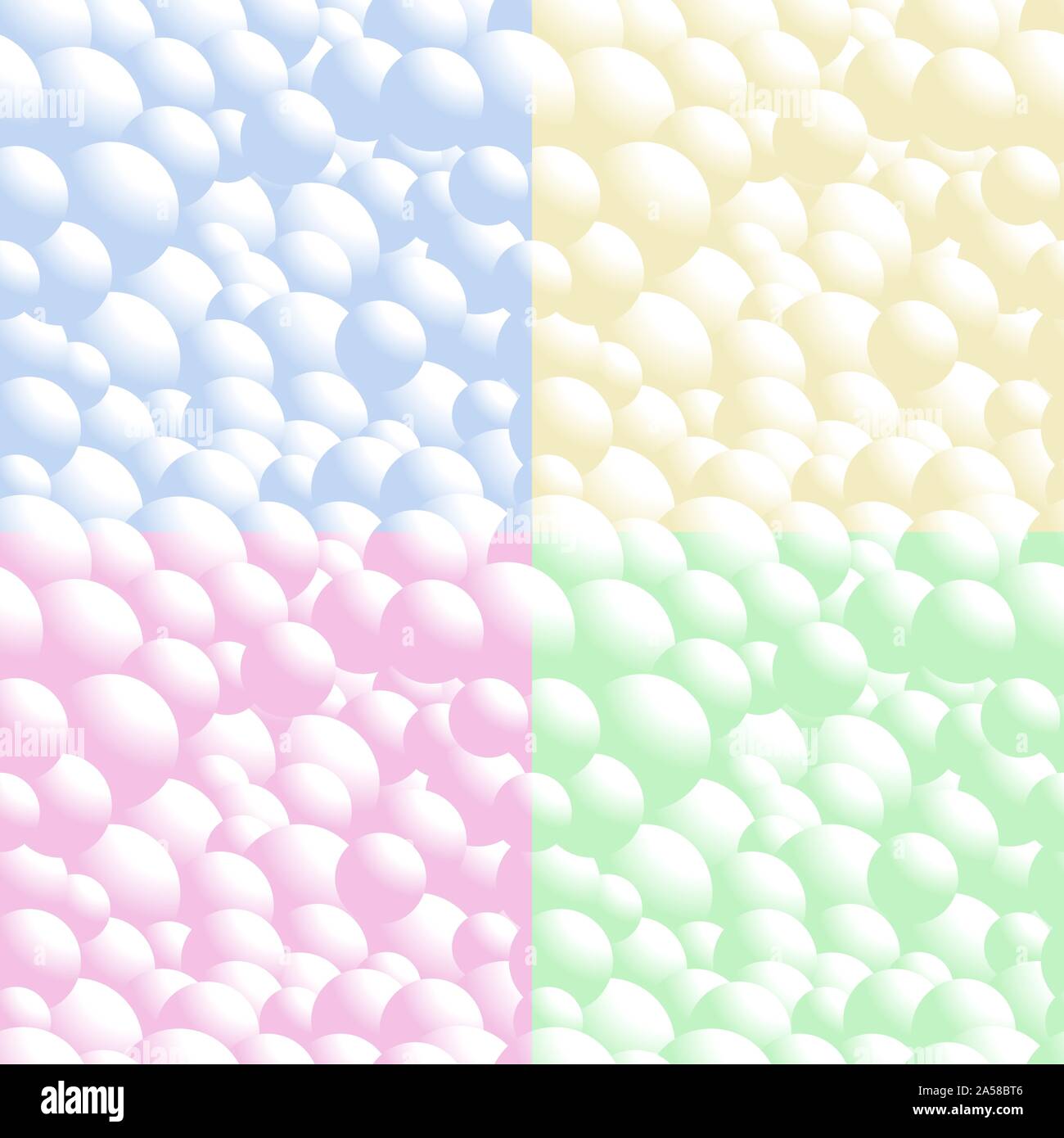 Colorful balls seamless pattern. Vector background made with gradient ...