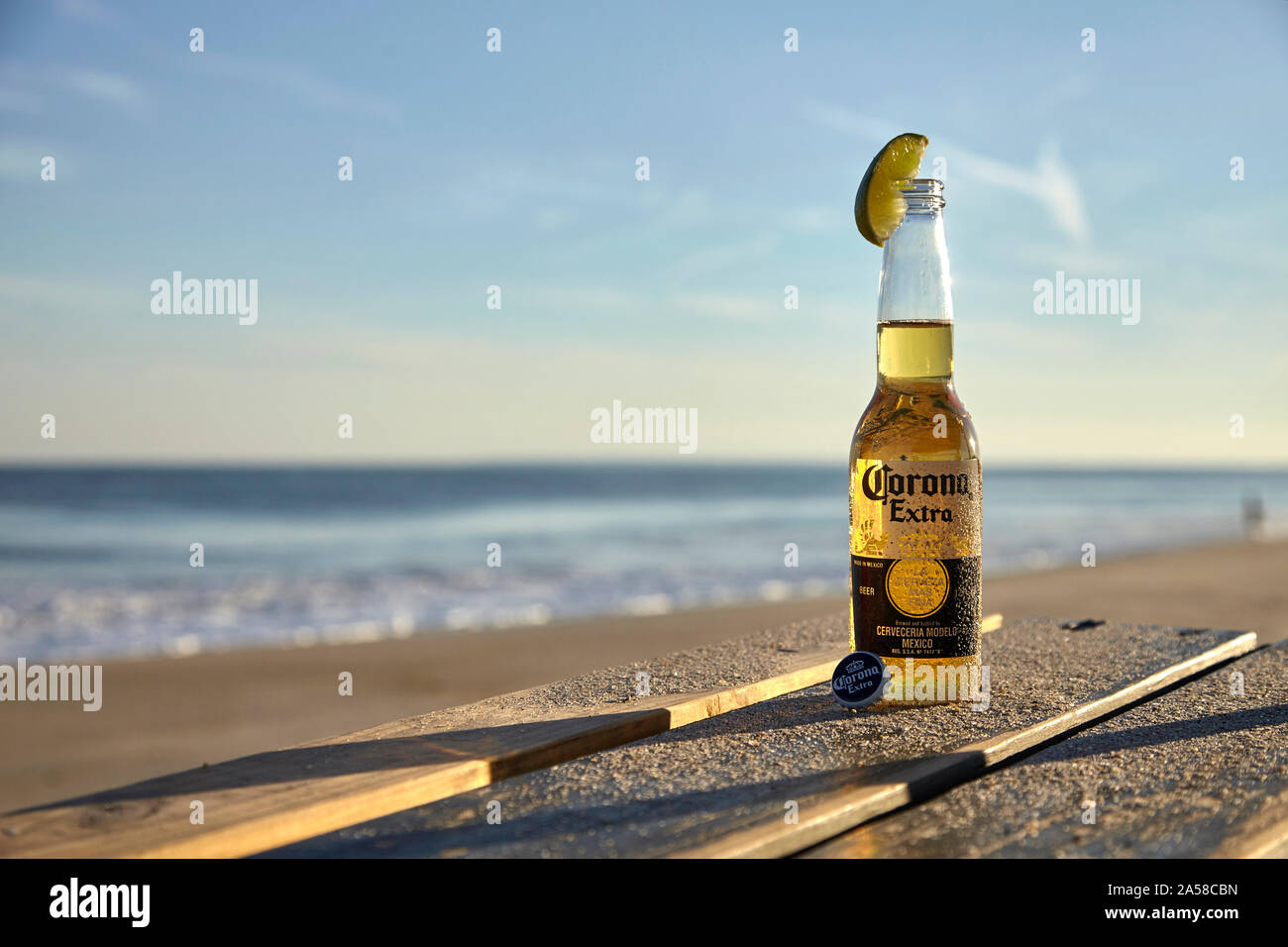 Corona Beer on the Beach Stock Photo - Alamy