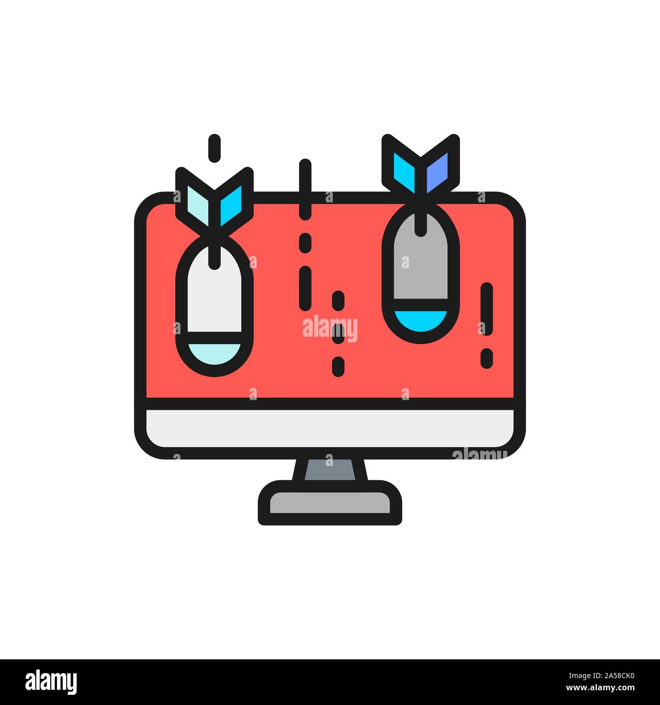Computer bomb Stock Vector Images - Alamy