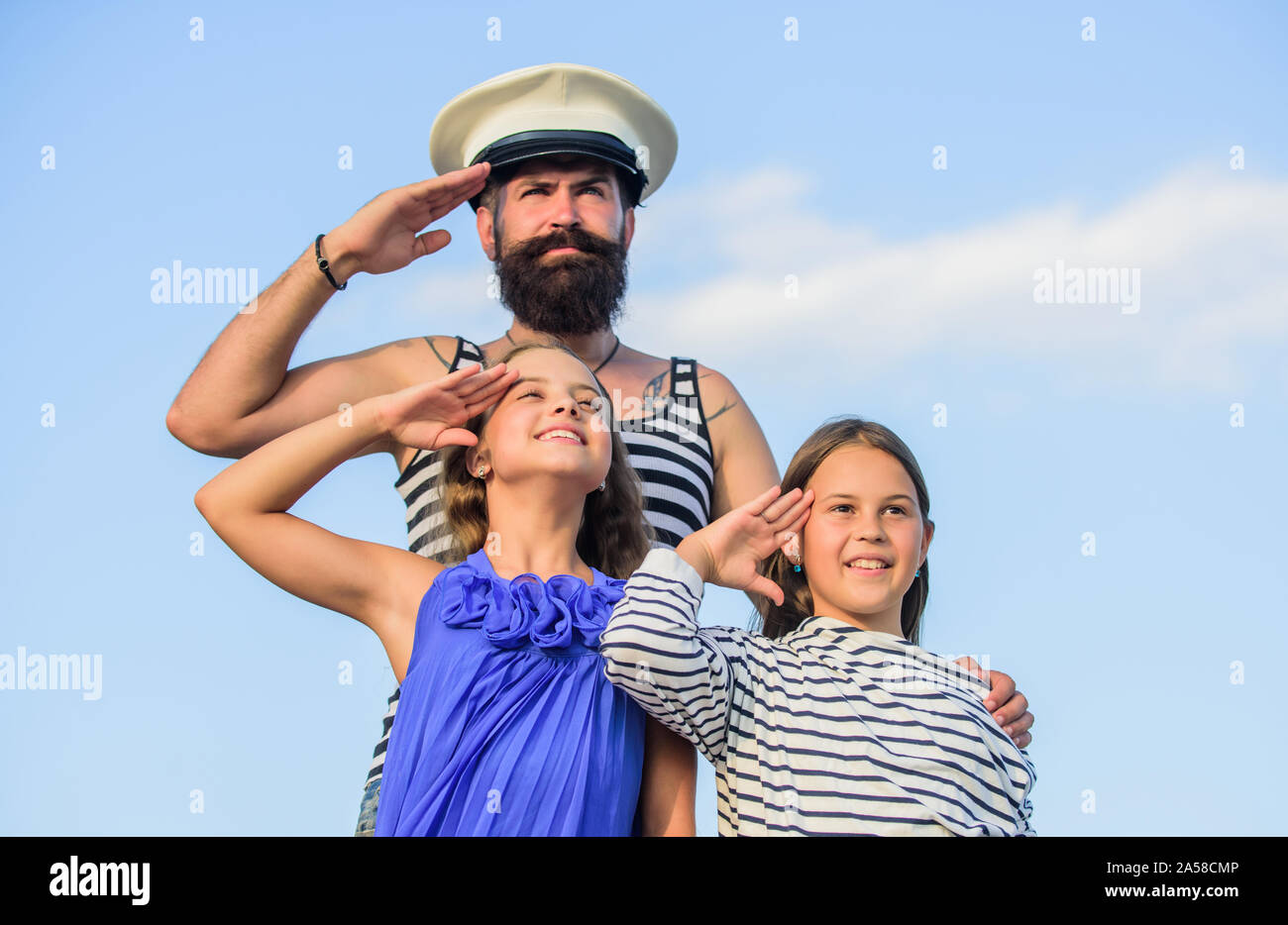 Cruise ship captain salute hi-res stock photography and images - Alamy