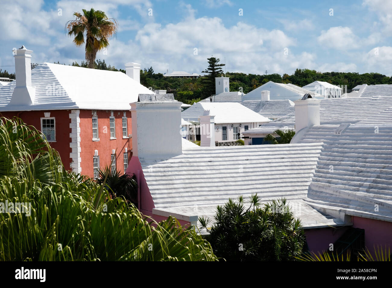Pink and blue are favorite colors in Bermuda Stock Photo - Alamy