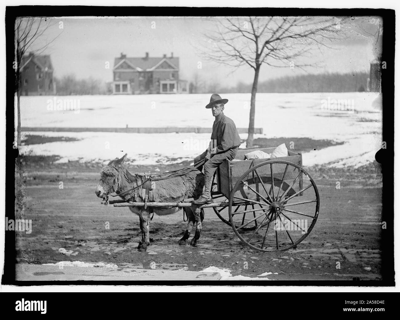 Goat cart Black and White Stock Photos & Images - Alamy