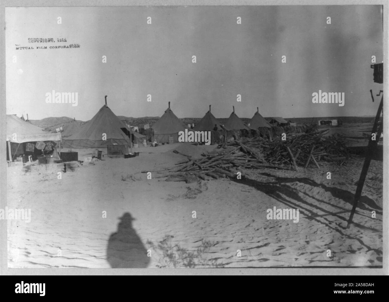 Camp life in tent Black and White Stock Photos & Images - Alamy