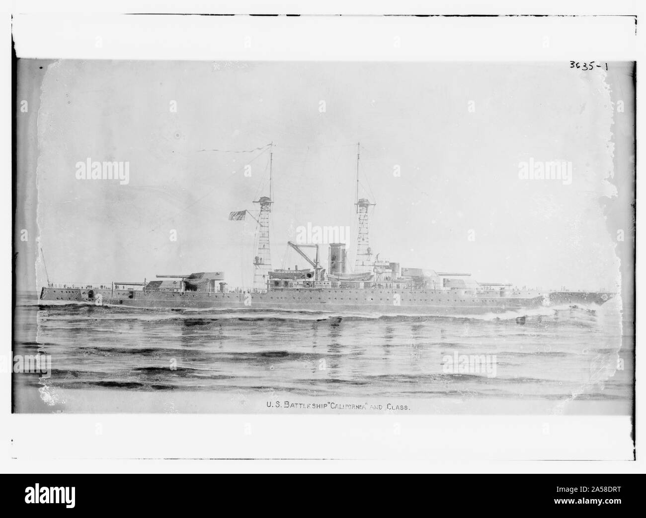 U.S. Battleship California and Class Stock Photo - Alamy