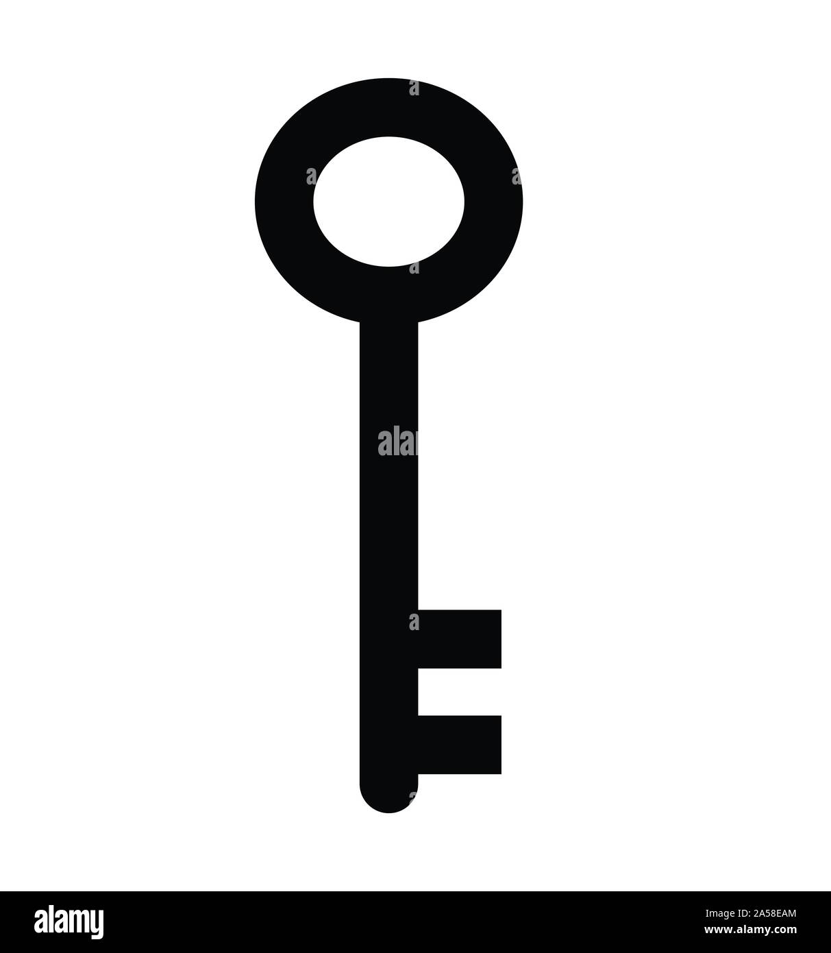 Key Icon flat style isolated on white background for web site Stock ...