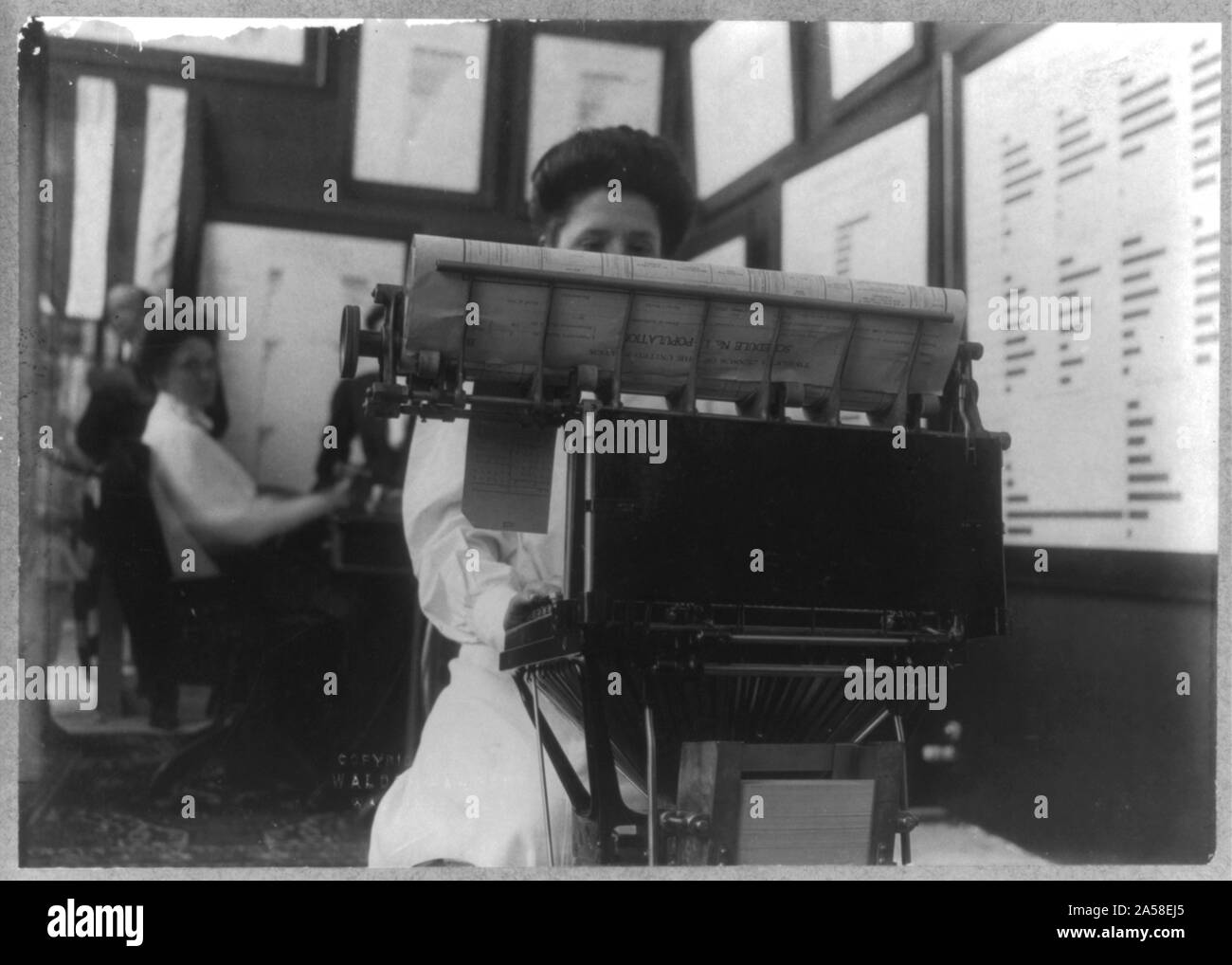Bureau machines Black and White Stock Photos & Images - Alamy