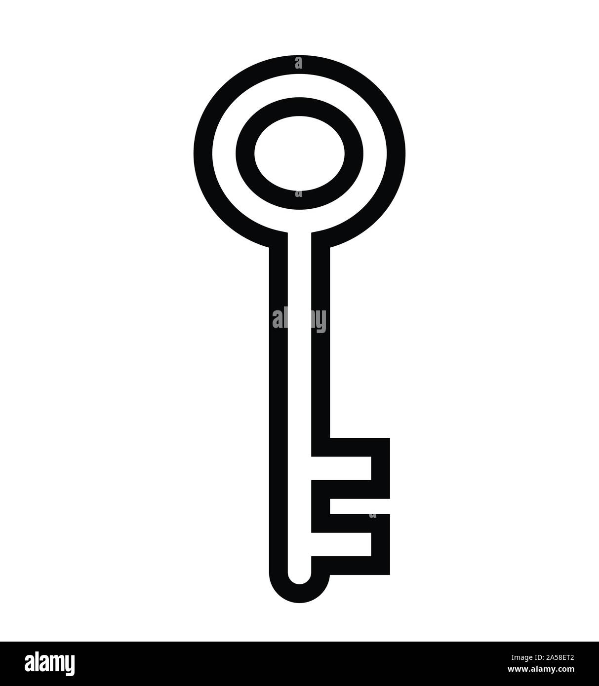 Unlock thin line icon Black and White Stock Photos & Images - Alamy