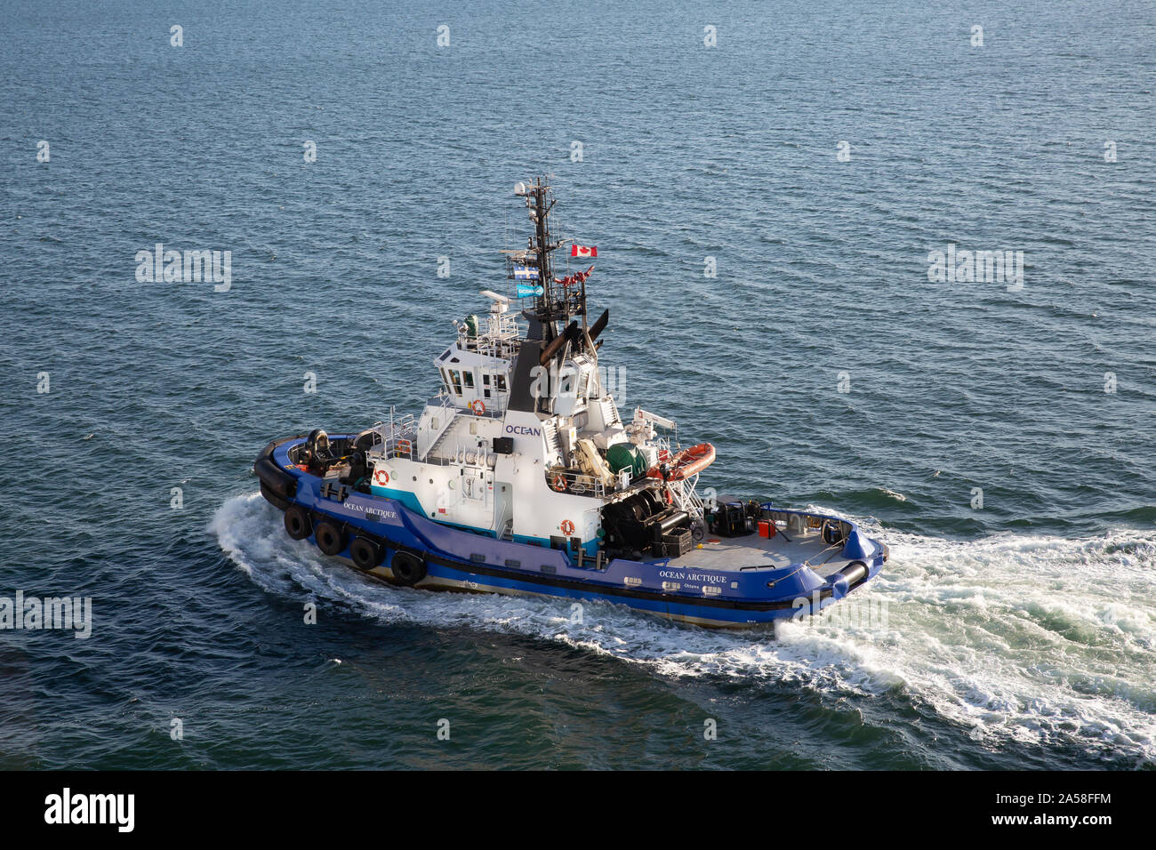 Ocean Atlantique tugboat Stock Photo - Alamy