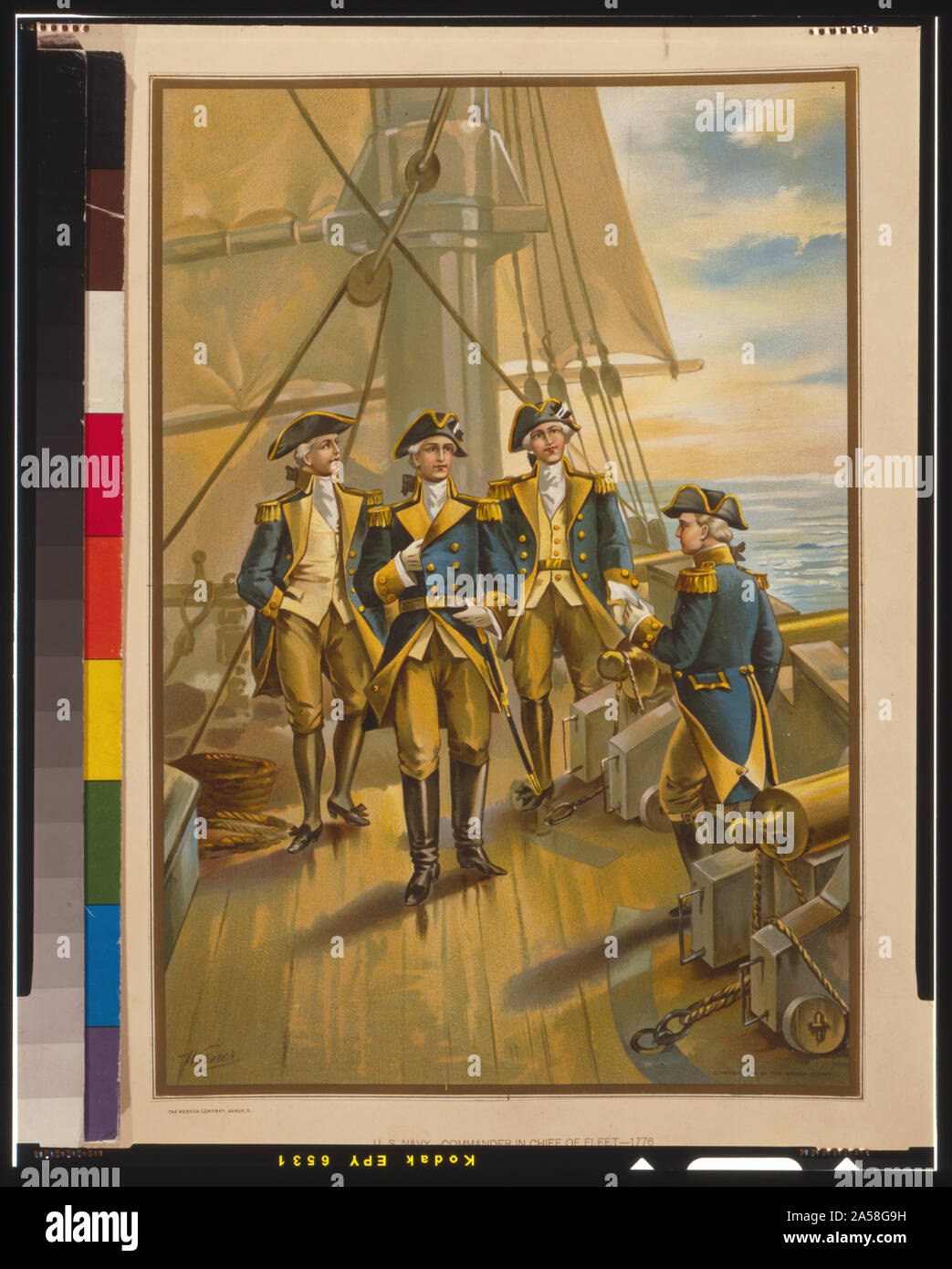U.S. Navy - Commander in Chief of fleet - 1776 / Werner Stock Photo - Alamy