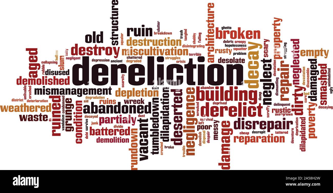 Rundown derelict abandoned disrepair Stock Vector Images - Alamy