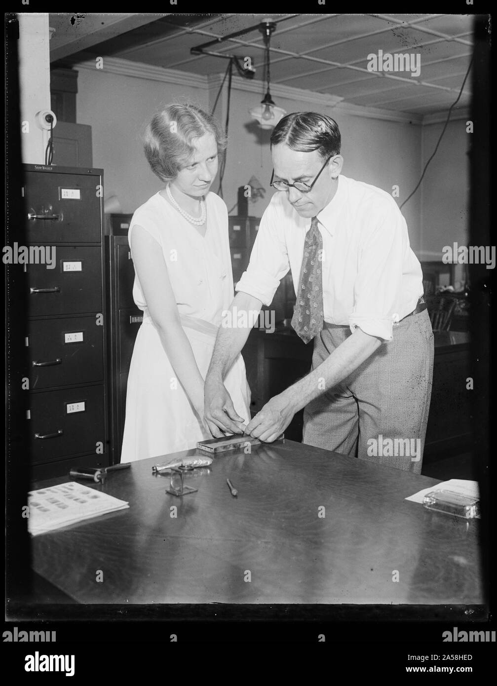 U.S. Worker finger printed. Starting in July, all civil service ...