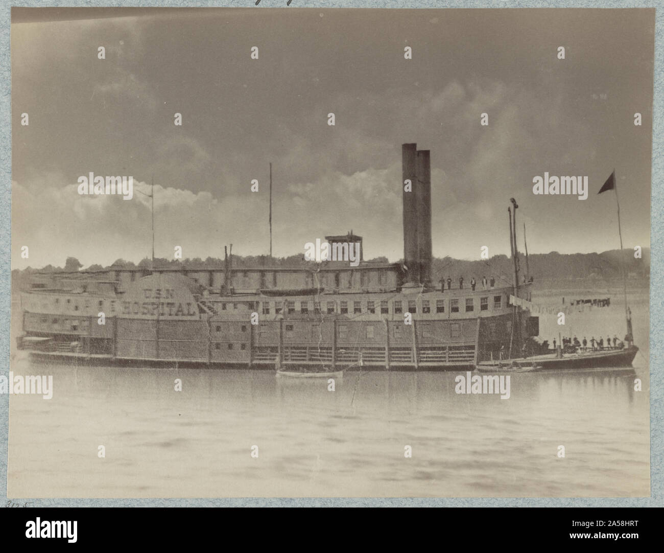 U.S. hospital boat Red Rover - Mississippi River Fleet Stock Photo - Alamy