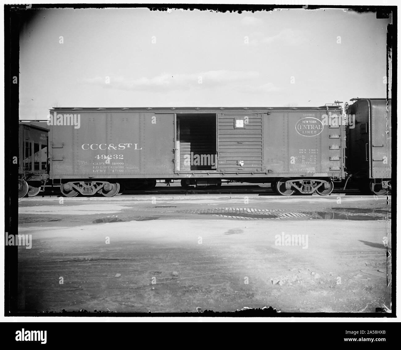 U.S. news. Freight car, side view, 3/7/38 Stock Photo - Alamy