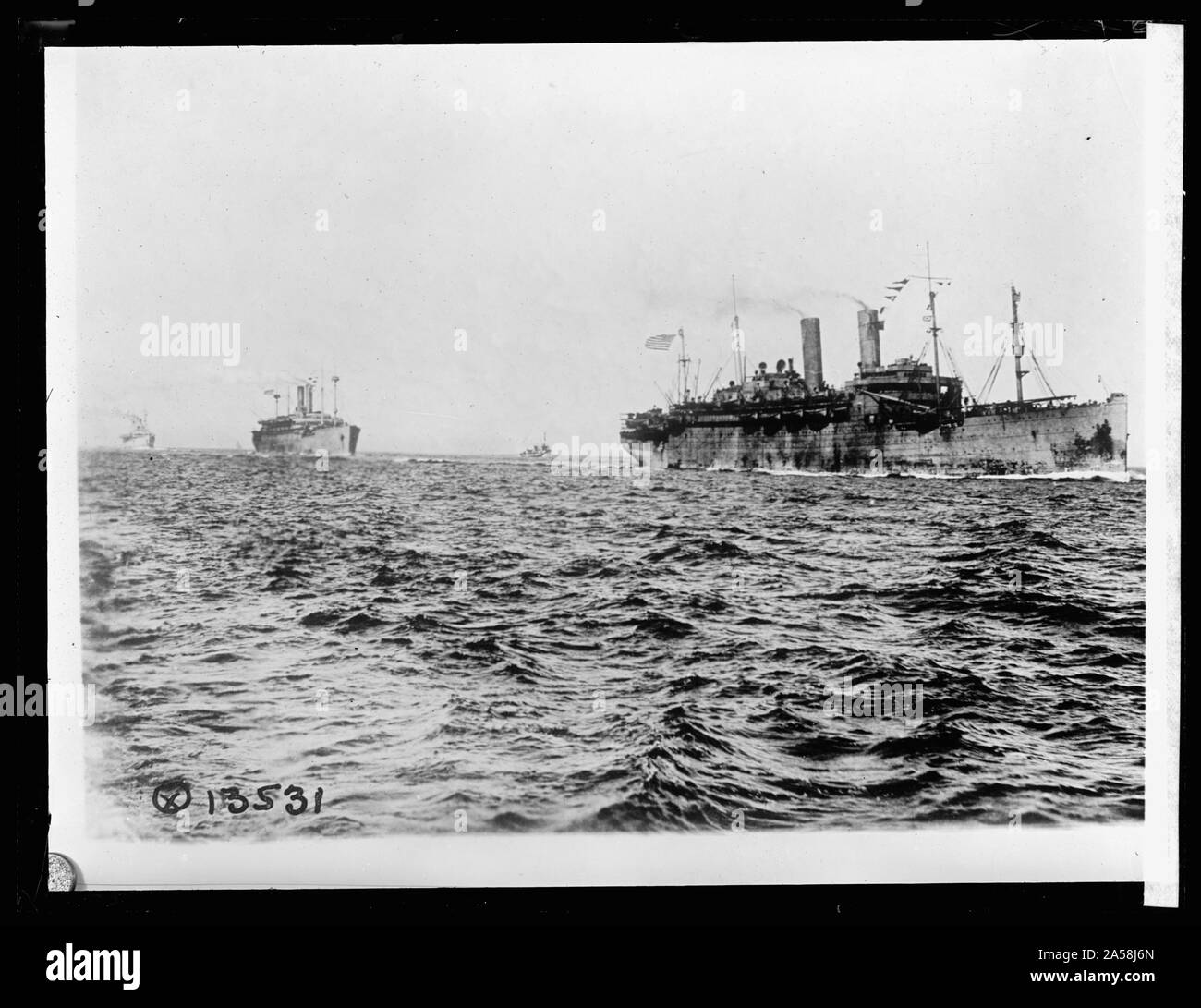 Convoy fleet Black and White Stock Photos & Images - Alamy