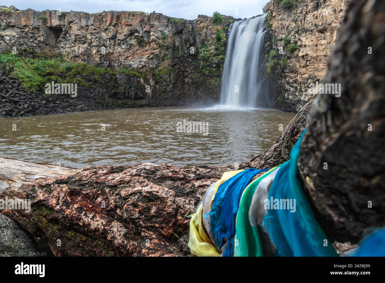 The stunning Orkhon Waterfall in Mongolia during Summer Stock Photo - Alamy
