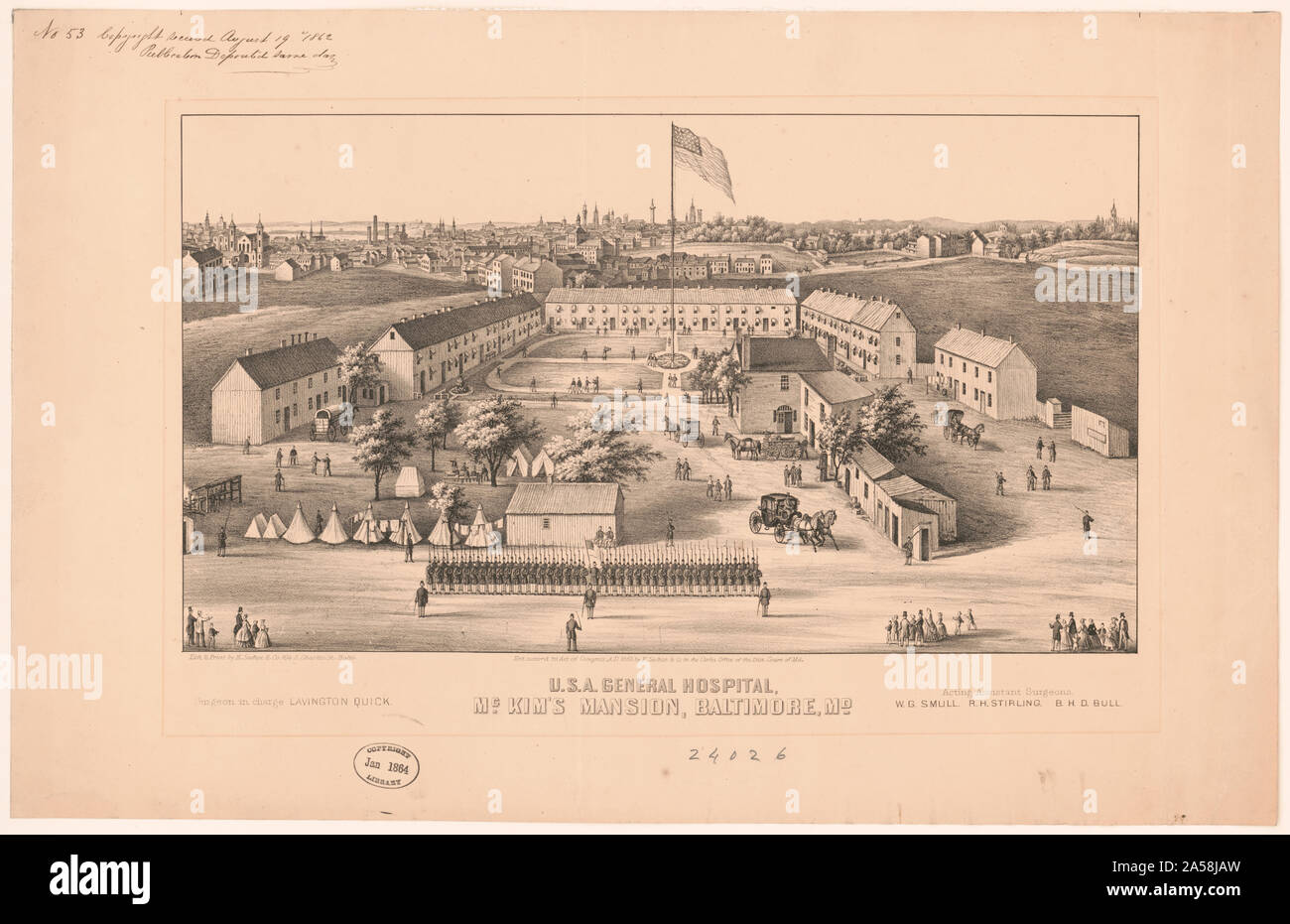 U.S.A. General Hospital, McKim's Mansion, Baltimore, Md Abstract: Print ...