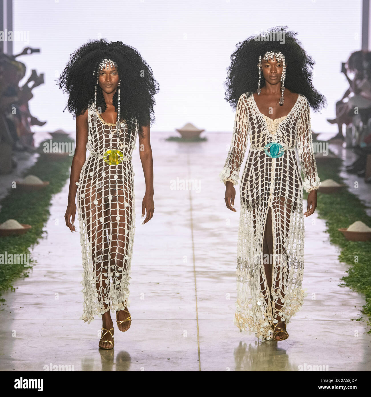 Sao Paulo, Brazil. 18th Oct 2019. SPFW N48 - Isaac Silva fashion show ...