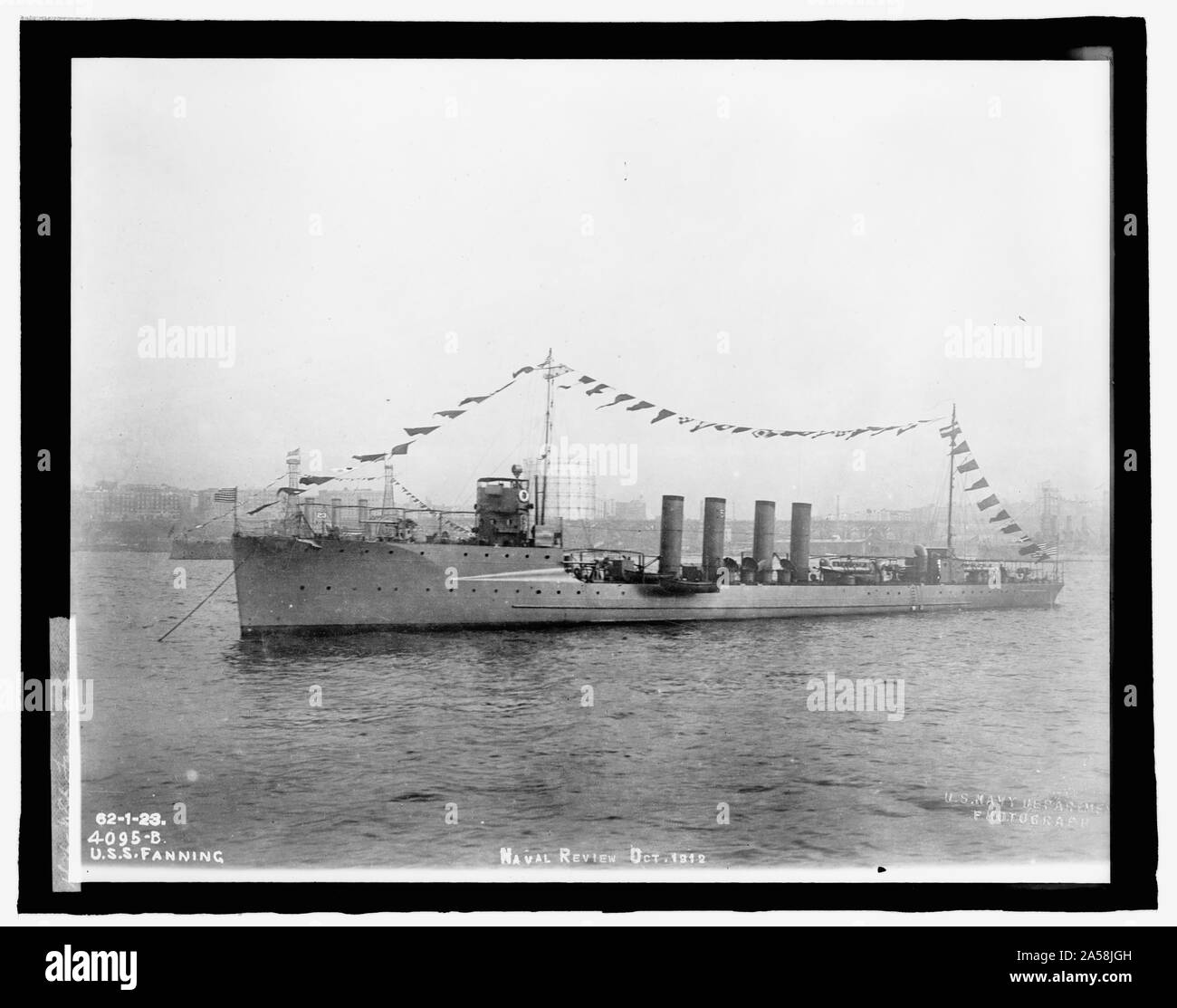 U.S.S. Fanning, Naval Review, Oct. 1912 Stock Photo - Alamy
