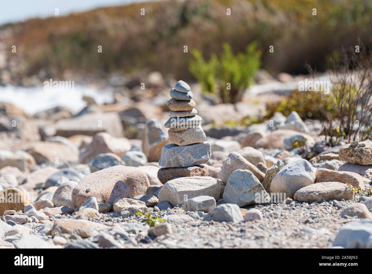 pile of pebbles on the beach Stock Photo - Alamy