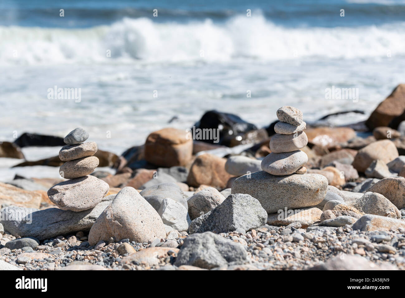 Pile of pebbles on the beach hi-res stock photography and images - Alamy