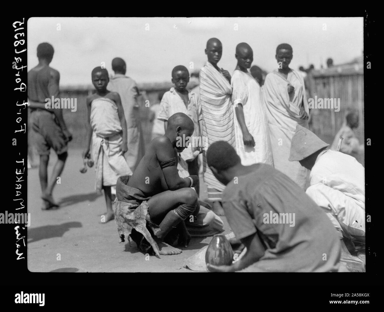 Uganda. From Hoima to Fort Portal. Types in the native market ...